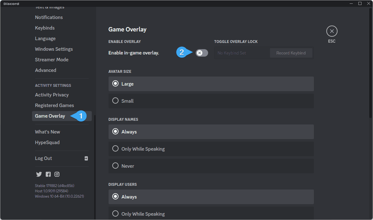 How to Disable Discord Overlay - GameDecide
